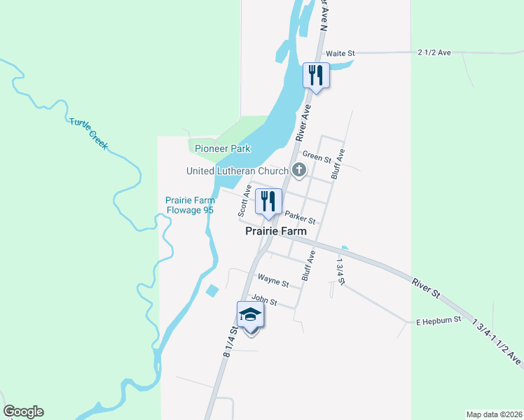 124 Parker Street, Prairie Farm WI - Walk Score