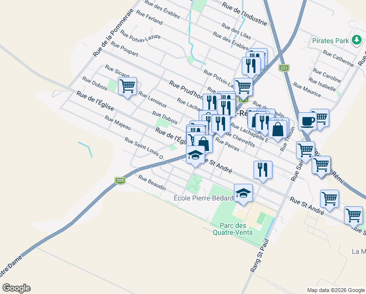 26 Rue de l'Église, Saint-Rémi QC - Walk Score