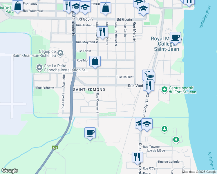 216 Rue Vanier, Saint-Jean-sur-Richelieu QC - Walk Score