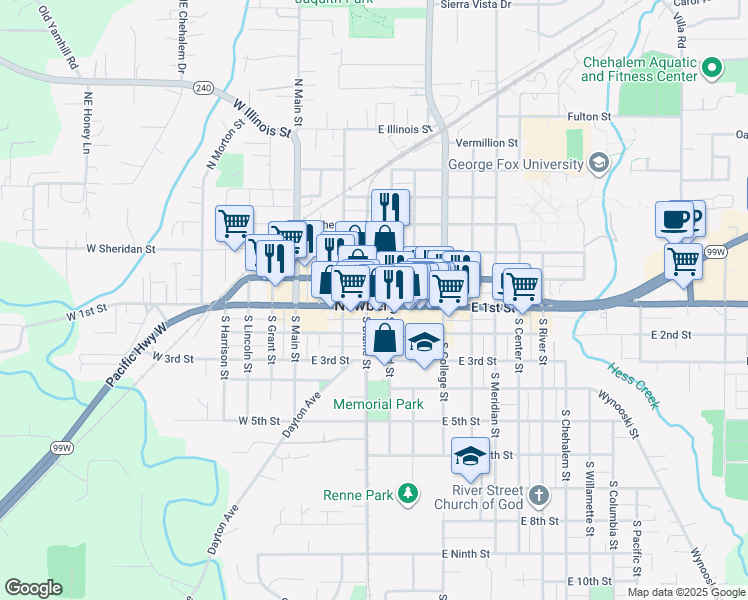 401 East 1st Street, Newberg OR - Walk Score