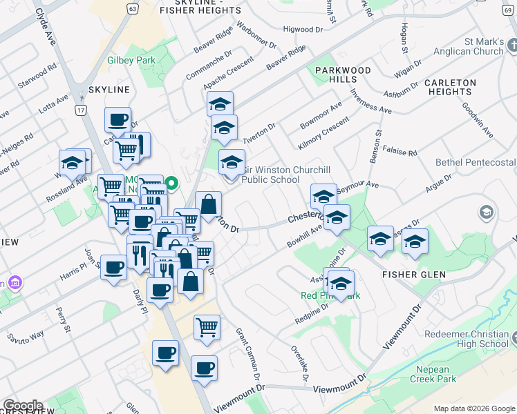 17 Southview Crescent, Ottawa ON - Walk Score