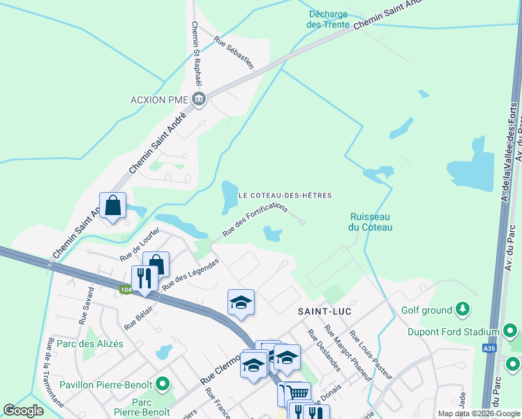 594 Rue des Fortifications, Saint-Jean-sur-Richelieu QC - Walk Score