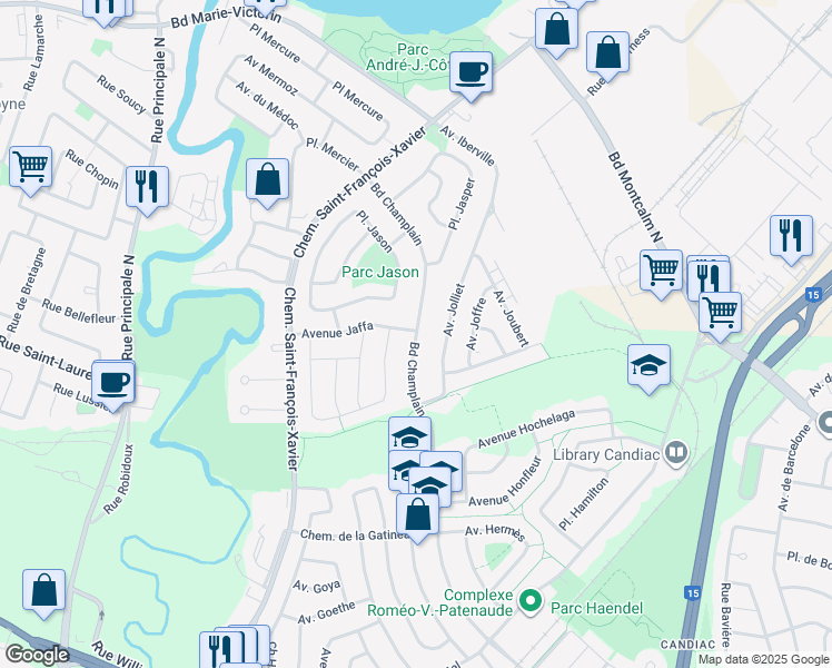 204 Boulevard Champlain, Candiac QC - Walk Score