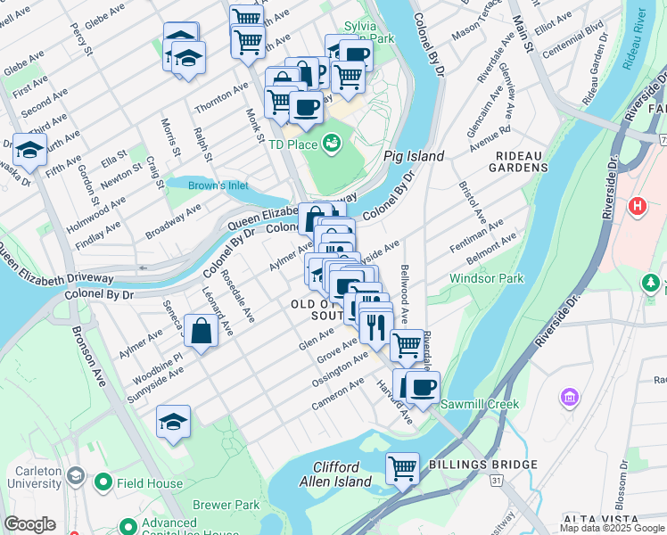 1075 Bank Street, Ottawa ON - Walk Score