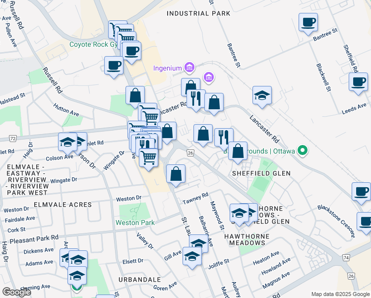 Russell Rd & St Laurent Blvd, Ottawa ON - Walk Score