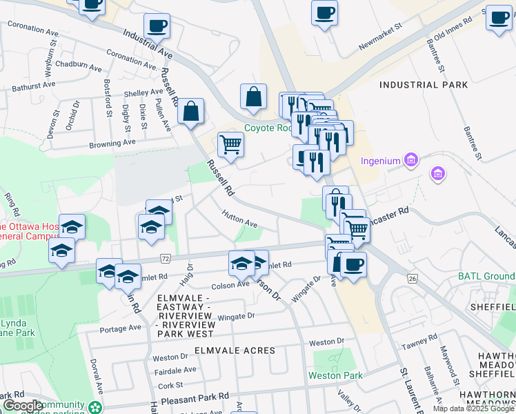 1825 Russell Road, Ottawa ON - Walk Score