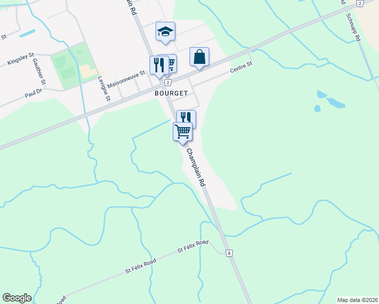 County Road 8, Prescott and Russell United Counties ON - Walk Score
