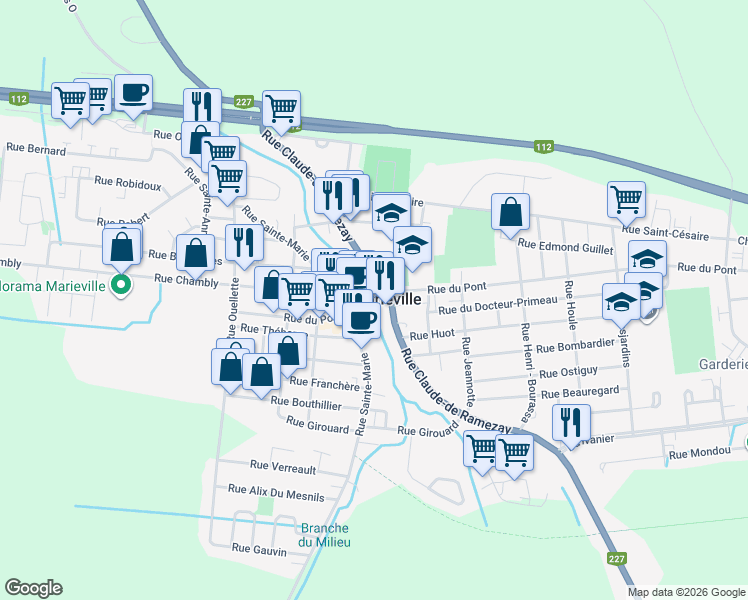 1481 Rue du Pont, Marieville QC - Walk Score