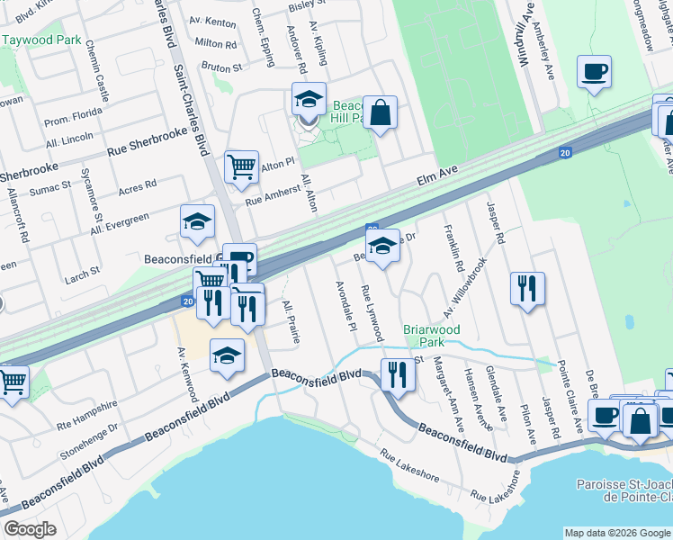 123 Avondale Place, Beaconsfield QC - Walk Score