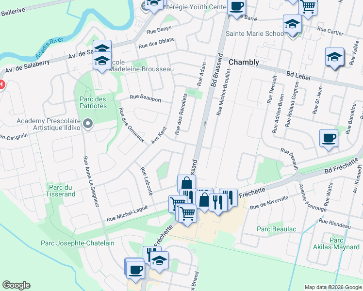 1668 Rue de Longueuil, Chambly QC - Walk Score