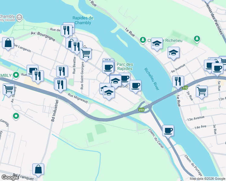 Rue des Carrières, Chambly QC - Walk Score