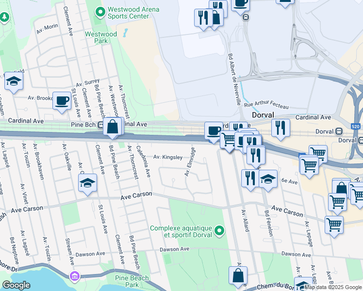 1350 Chemin Herron, Dorval QC - Walk Score