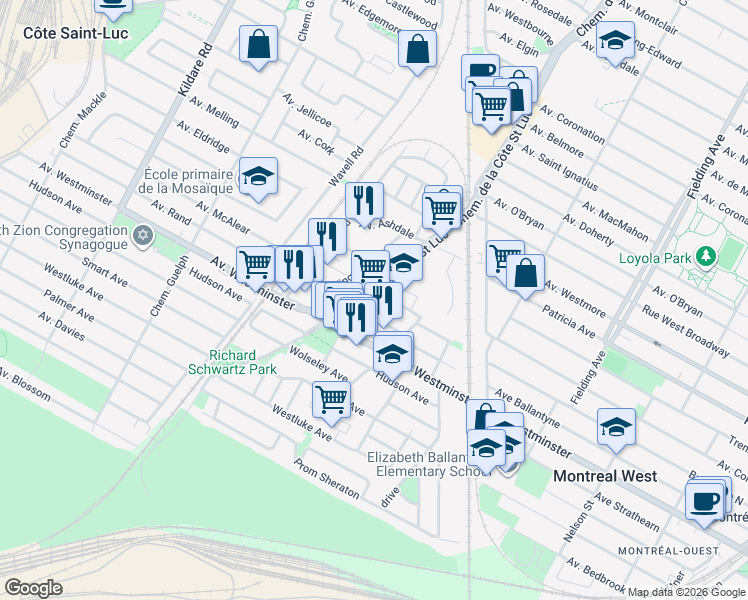 7900 Chemin de la Côte-Saint-Luc, Côte-Saint-Luc QC - Walk Score