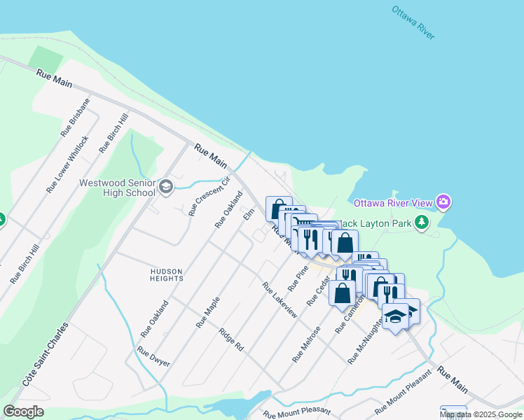 542 Rue Main, Hudson QC - Walk Score