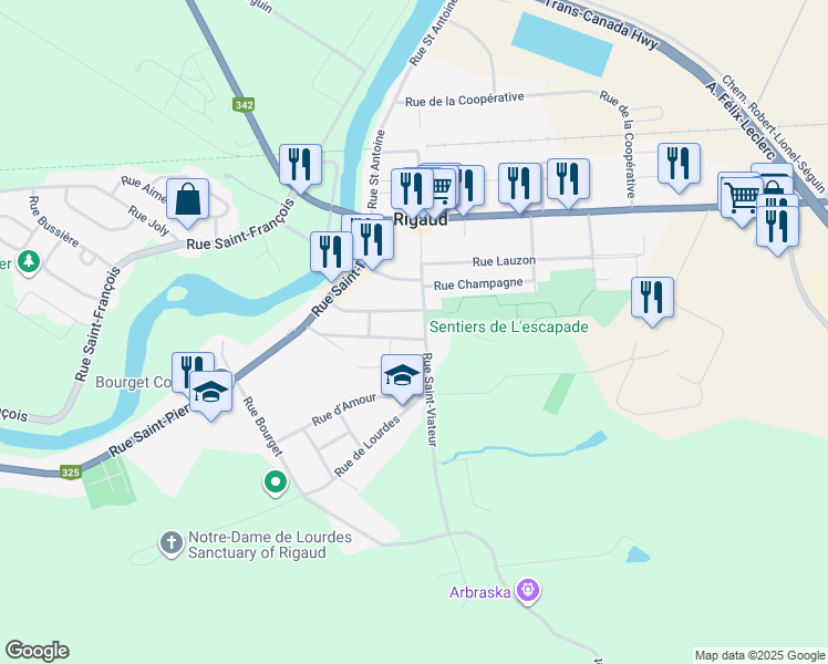 45 Rue de l'Hôtel-de-Ville, Rigaud QC - Walk Score
