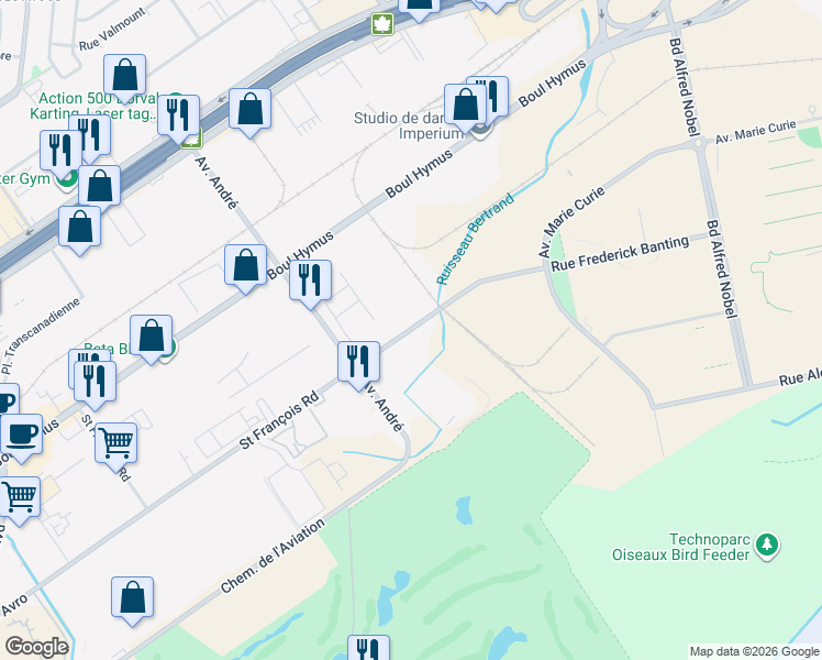 1750 St François Rd, Dorval QC - Walk Score