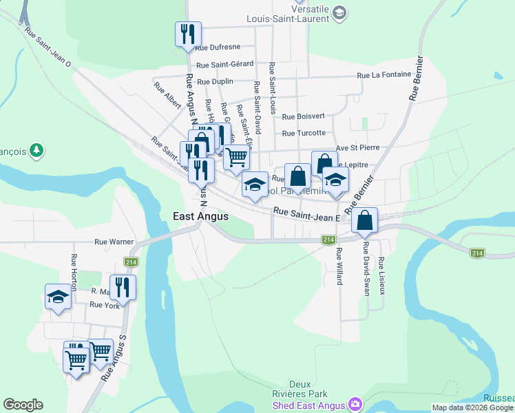 162 Rue St Jean East, East Angus QC - Walk Score