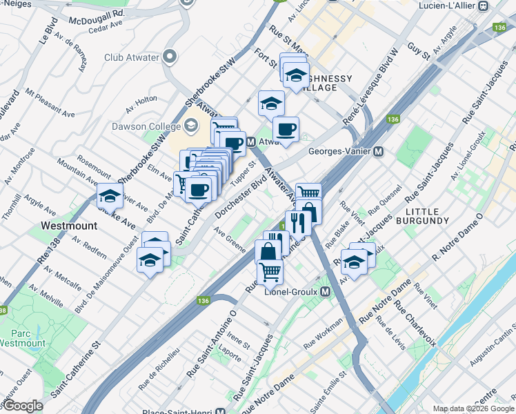 71 Avenue Clandeboye, Westmount QC - Walk Score