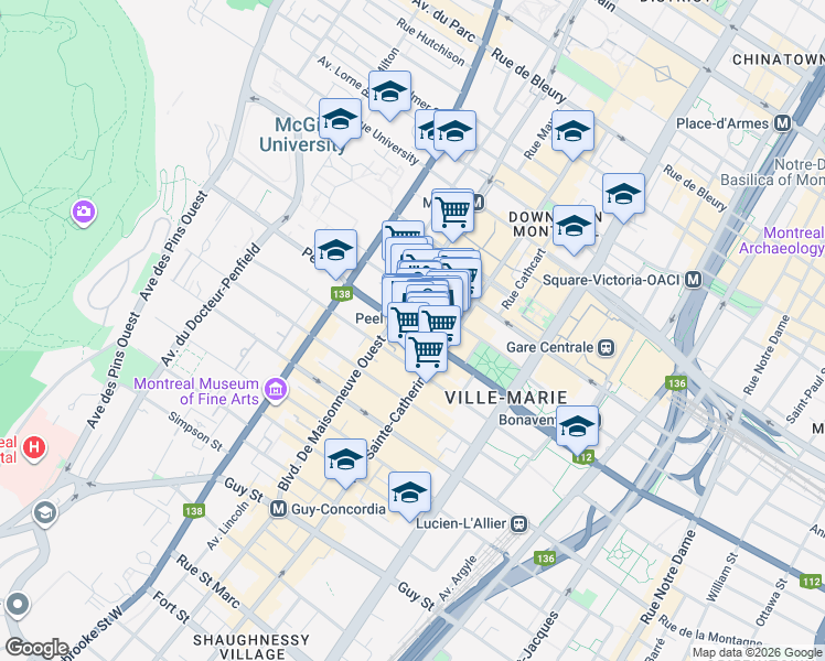 1450 Peel Street, Montréal QC - Walk Score