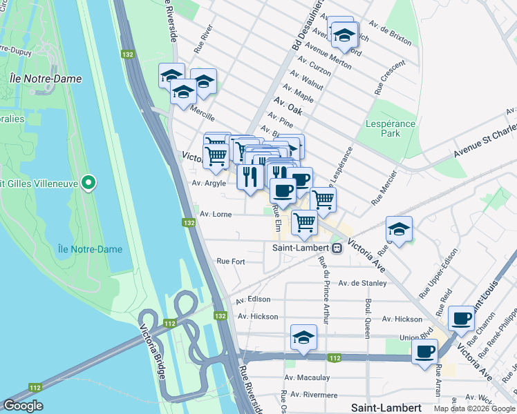 80 Avenue Lorne, Saint-Lambert QC - Walk Score