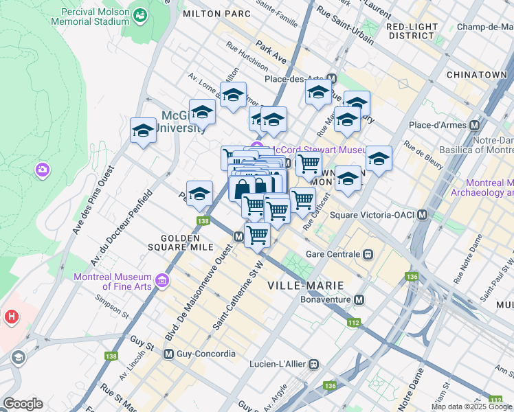 2000 Mansfield Street, Montréal QC - Walk Score