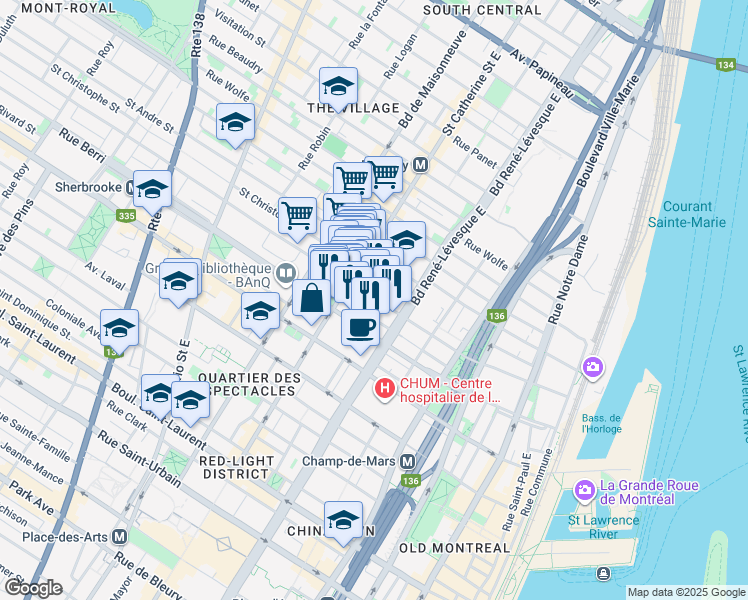 1216 Rue Saint-Hubert, Montréal QC - Walk Score