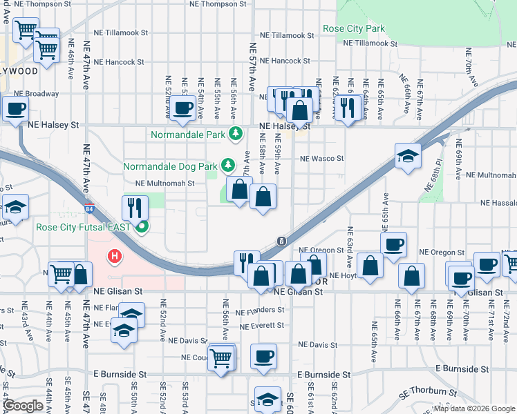 1005 Northeast 58th Avenue, Portland OR - Walk Score