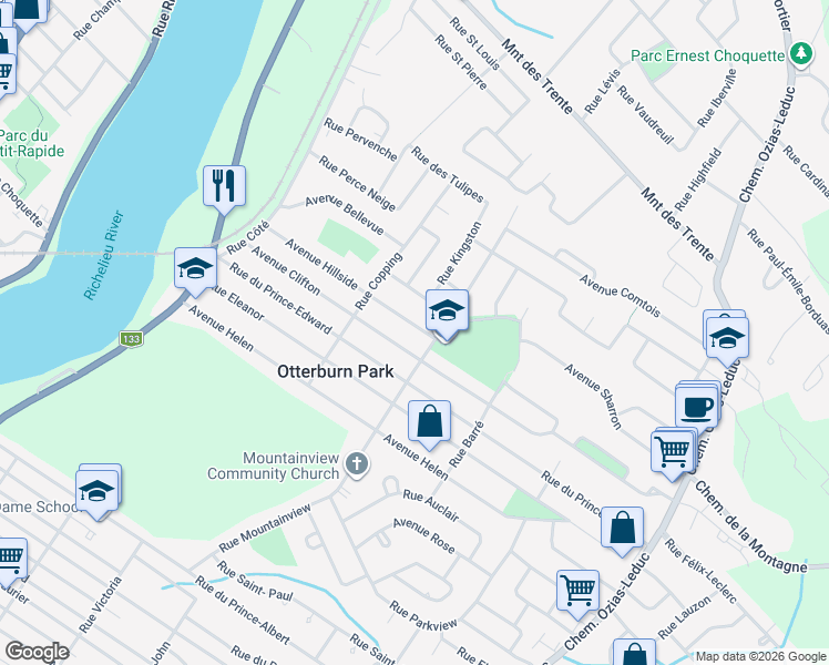 168 Rue Hillside, Otterburn Park QC - Walk Score