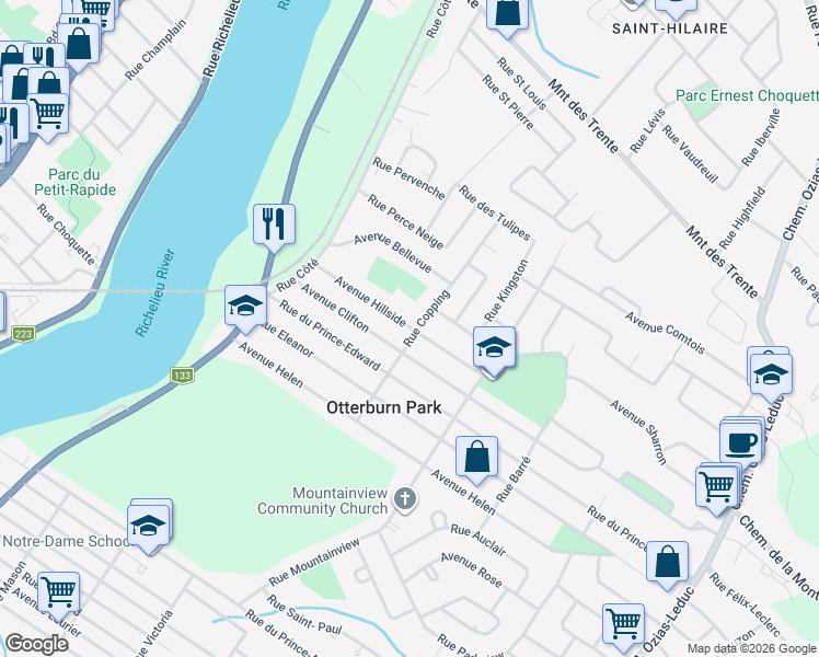 148 Avenue Hillside, Otterburn Park QC - Walk Score