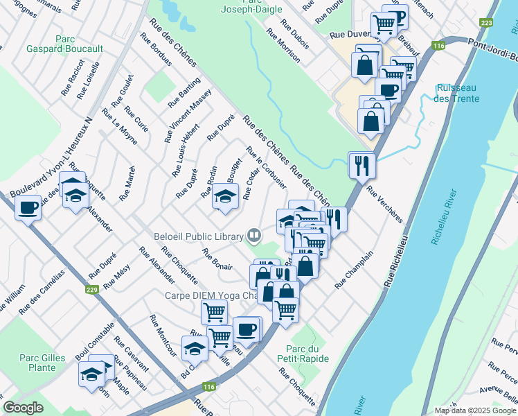316 Rue Nelligan, Beloeil QC - Walk Score