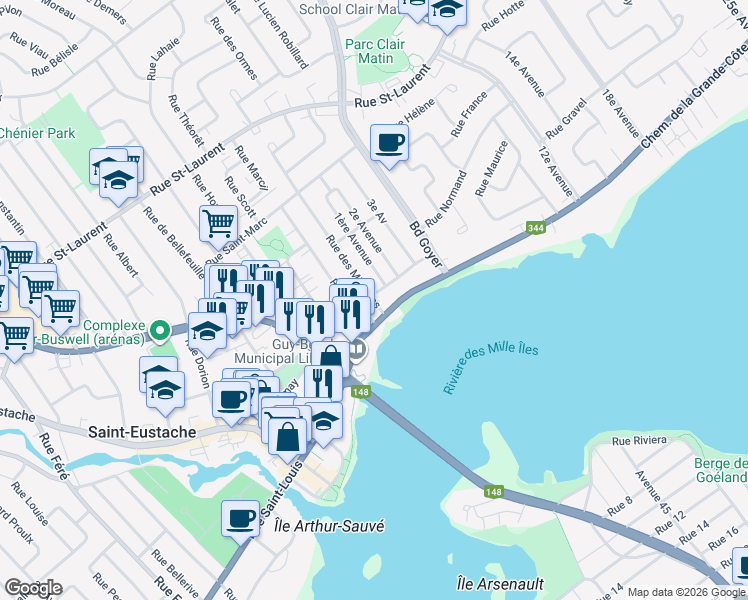 103 Rue des Mille Îles, Saint-Eustache QC - Walk Score