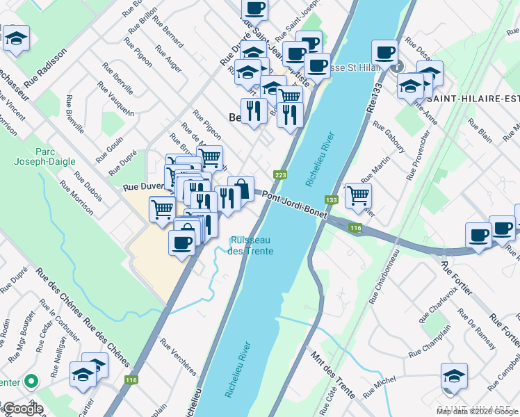 744 Rue Richelieu, Beloeil QC - Walk Score