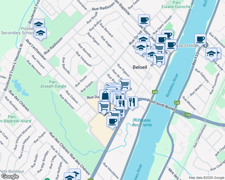 275 Rue Brébeuf, Beloeil QC - Walk Score