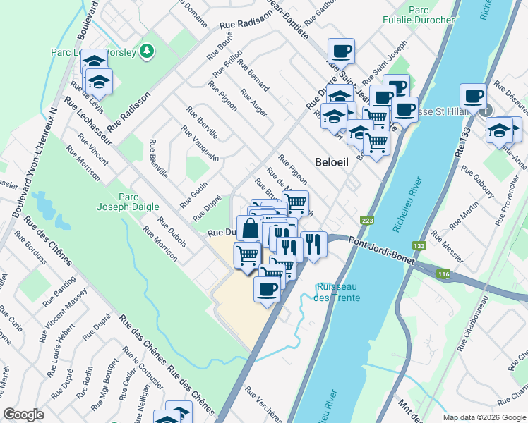 287 Rue Brébeuf, Beloeil QC - Walk Score