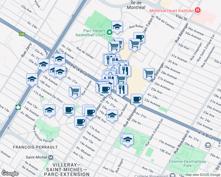 Boulevard Pie-IX & Rue Jean-Talon E, Montréal QC - Walk Score