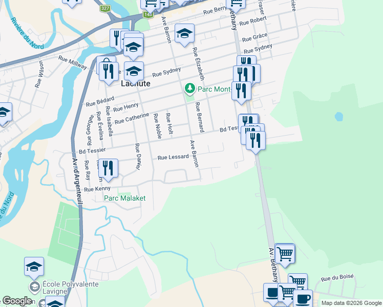 389 Rue Lessard, Lachute QC - Walk Score