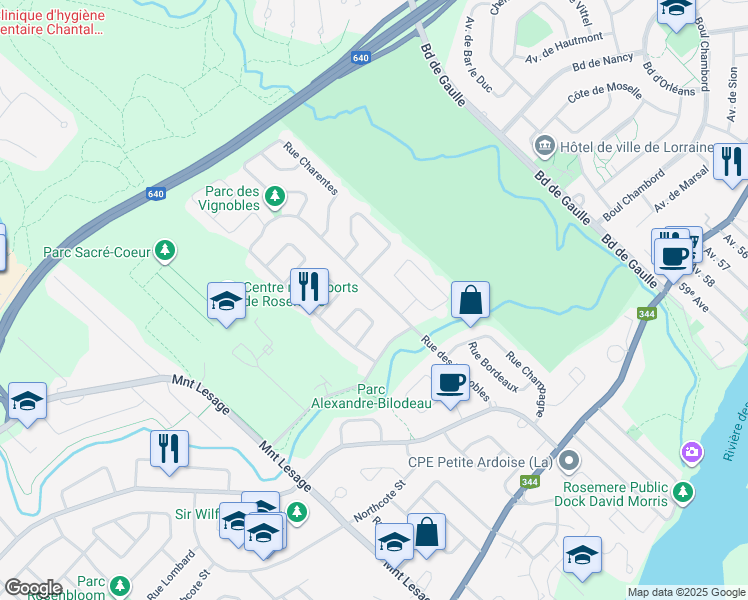 643 Rue des Vignobles, Rosemère QC - Walk Score