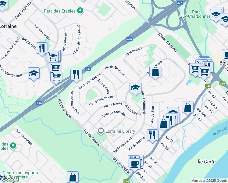 67 Chemin de Saverne, Lorraine QC - Walk Score