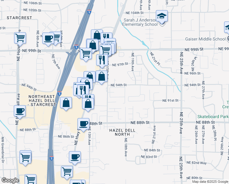 9211 Northeast 15th Avenue, Hazel Dell WA - Walk Score