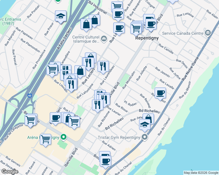 54 Rue Landreville, Repentigny QC - Walk Score
