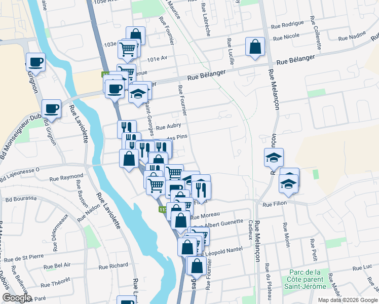 910 Rue Fournier, Saint-Jérôme QC - Walk Score