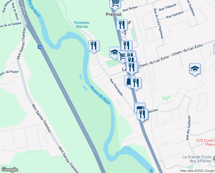 820 Rue du Boisé de la Rivière, Prévost QC - Walk Score
