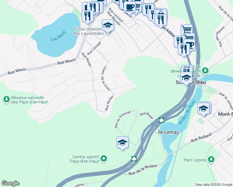 270 Rue de la Grande Corniche, Sainte-Adèle QC - Walk Score