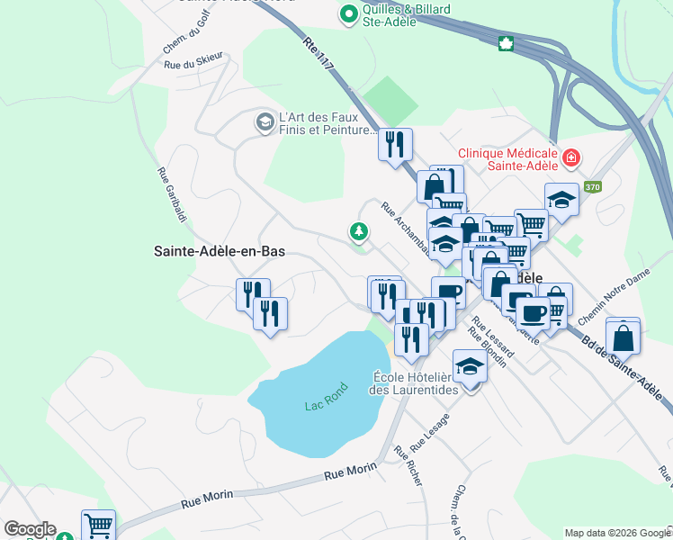 1392 Rue Montclair, Sainte-Adèle QC - Walk Score