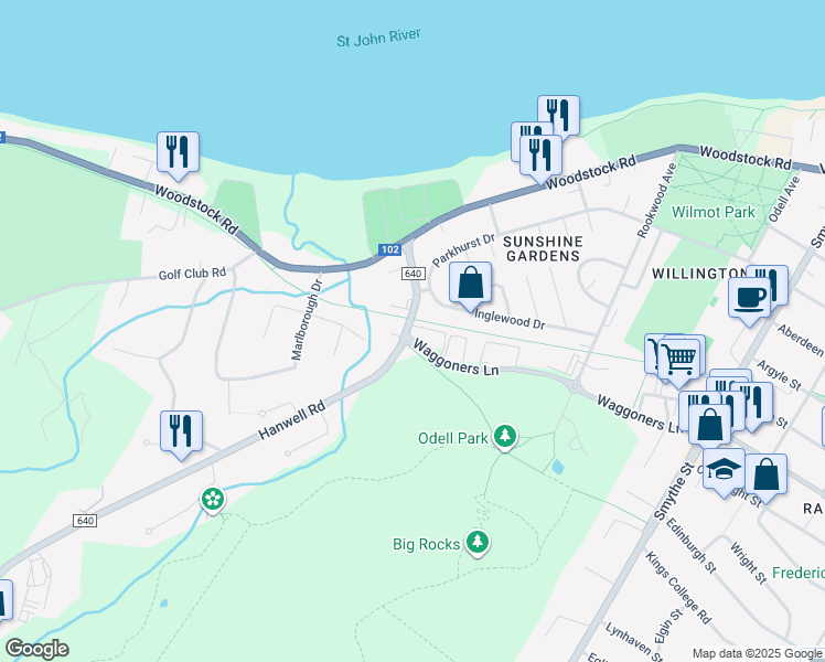 158 Hanwell Road, Fredericton NB - Walk Score