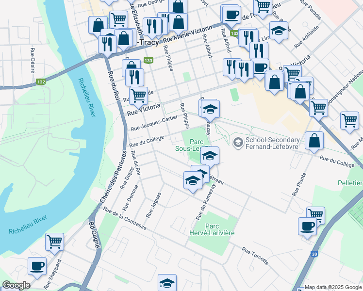 264 Rue Robidoux, Sorel-Tracy QC - Walk Score