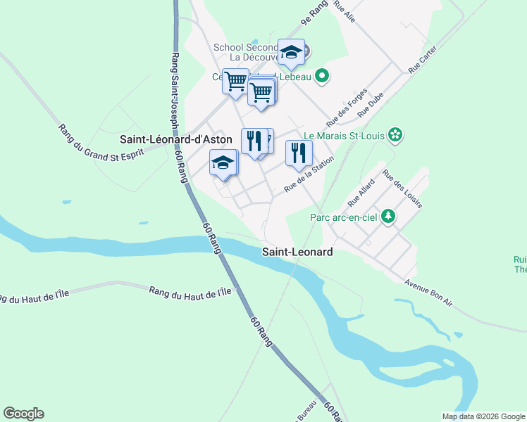 44 Rue Ouellet, Saint-Léonard-d'Aston QC - Walk Score