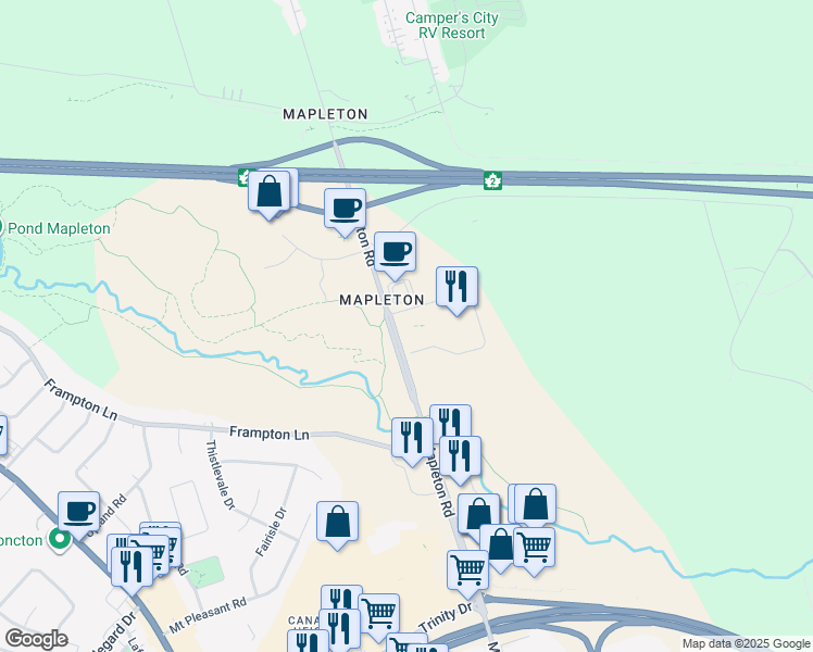 585 Mapleton Road, Moncton NB - Walk Score