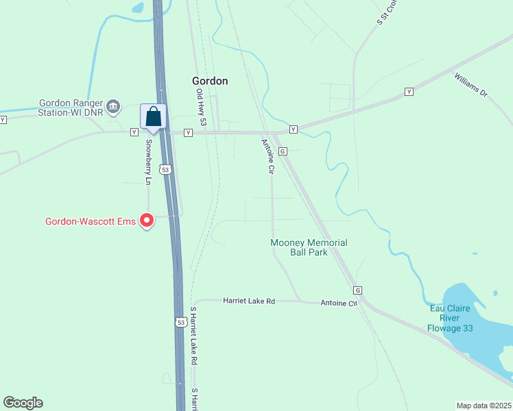 14479 Antoine Circle, Gordon WI - Walk Score