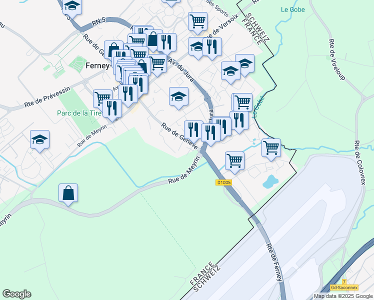 52 Rue de Genève, Ferney-Voltaire Auvergne-Rhône-Alpes - Walk Score